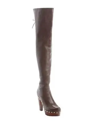 Chloé Lola Platform Over-the-knee Boots - Brown