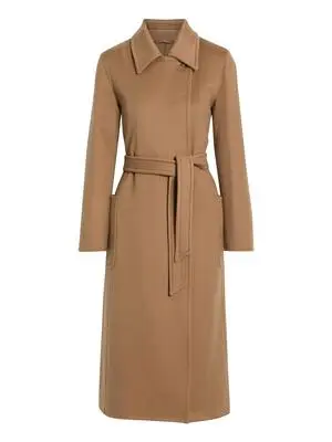Max Mara Artur Belted Cashmere-felt Coat - Camel
