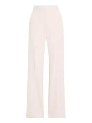 Max Mara Wool-twill Straight-leg Pants - Blush