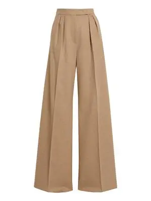 Max Mara Fagus Wide-leg Hair Pants - Camel