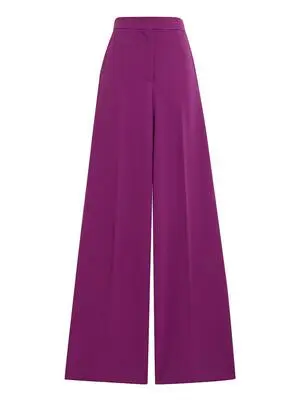 Max Mara Turku Jersey Wide-Leg Pants Violet