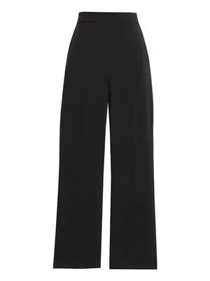 Max Mara Parata Cropped Straight-leg Crepe Pants - Black