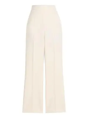 Max Mara Parata Cropped Straight-leg Crepe Pants - Ivory