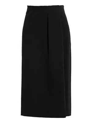 Max Mara Deborah Houndstooth Jersey Midi Skirt Black