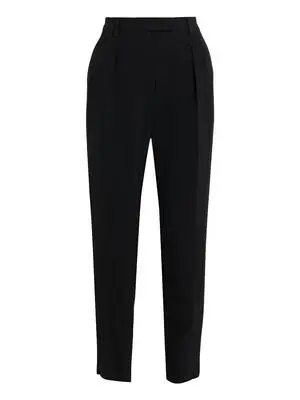 Max Mara Selva Crepe Slim-leg Pants - Black