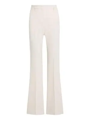 Max Mara Alabama Bootcut Crepe Pants - Ivory