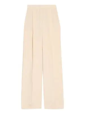 Max Mara Klaus Silk-satin Pants - Cream