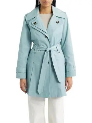 London Fog Single-breasted Trench Coat - Green