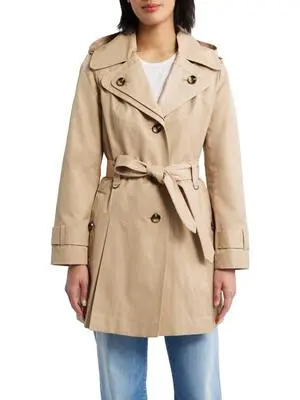 London Fog Single-breasted Trench Coat - Stone