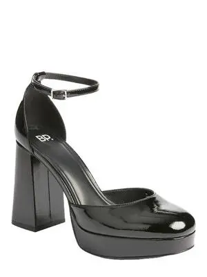 Bp. Ankle Strap Platform Pumps Black