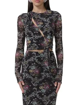 AFRM Floral Asymmetric Cutout Top - Ornate Floral