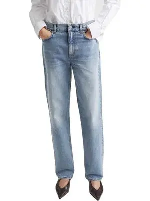 TOTEME Low Rise Straight Leg Jeans - True Vintage