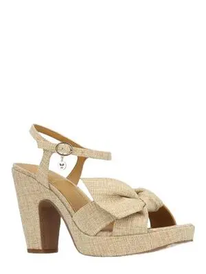 J. Reneé Burkett Platform Sandals Tan