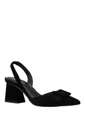 Pelle Moda Imia Slingback Pointed Toe Pumps - Black