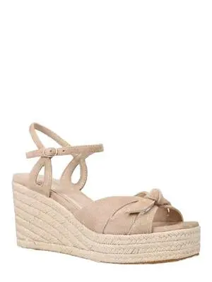 Pelle Moda Elbie Espadrille Platform Wedge Sandal - Latte
