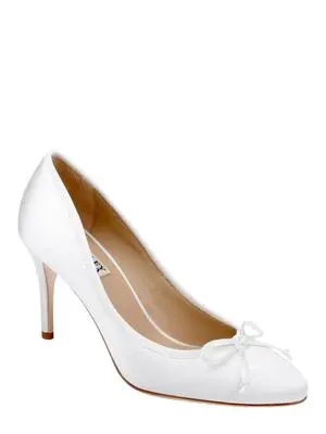 Badgley Mischka Omaria Pump - White Satin