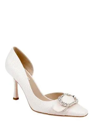 Badgley Mischka Odyssey Half D'orsay Pump - Chalk