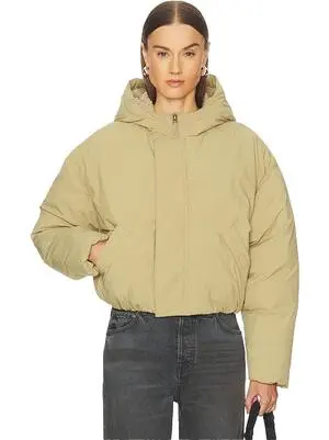 GRLFRND Greer Puffer Jacket - Tan