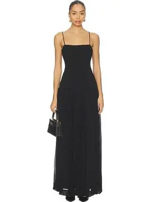 EAVES Pardes Maxi Dress - Black