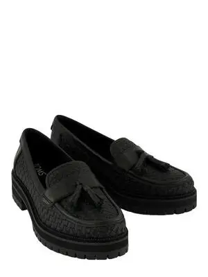 Toms Cara Platform Tassel Loafer Black