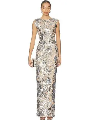 BRONX AND BRONCO Violet Maxi Dress - Dark Silver