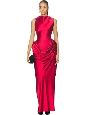 ET OCHS Genevieve Gown - Lipstick Red