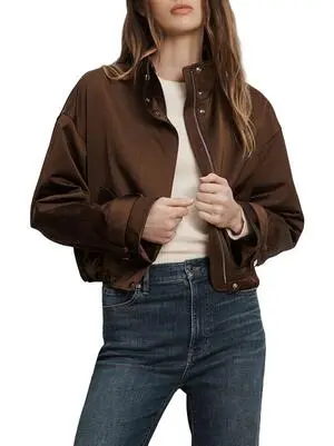 Veronica Beard Cotton Blend Jacket - Walnut