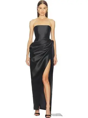 MICHAEL COSTELLO X Pommier Maxi Dress - Black