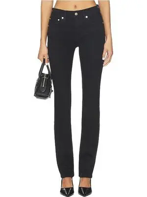 EB DENIM Moss Mid Rise Skinny - Noir