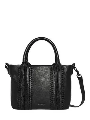 AIMEE All For Love French Leather Tote - Black