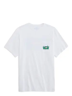 Vineyard Vines Golfer Whale Pocket Graphic T-shirt - White Cap