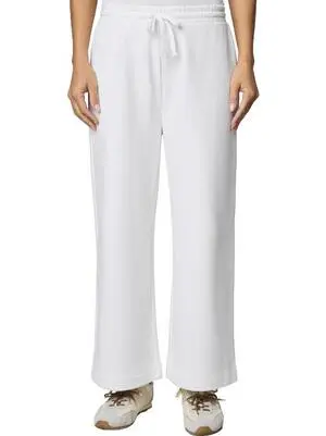 Splendid Matilda Wide Leg Terry Pants - White