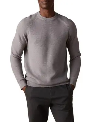 THE NORMAL BRAND Coolmax Cotton Blend Sweater Greystone