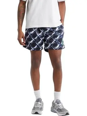 OVERTIME Metal Mesh Athletic Shorts - Grey