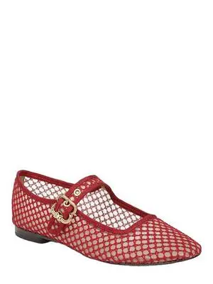 Sam Edelman Michaela Mesh Flat - Deep Scarlet