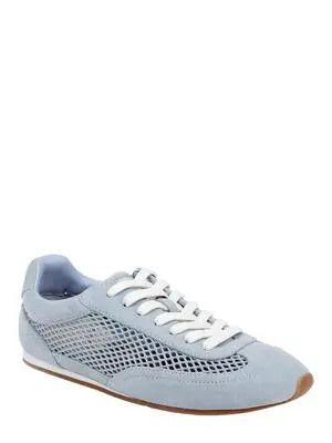 L'Agence Jarah Mixed Media Sneakers - Pale Blue