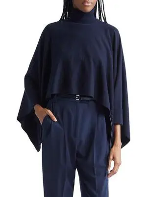 Michael Kors Cashmere Turtleneck Poncho - Midnight