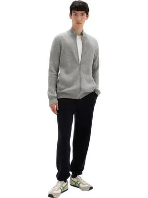Johnstons Of Elgin Ribbed Cashmere Light Cardigan - Grey