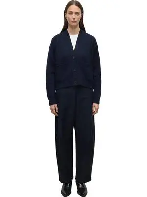 Johnstons Of Elgin Relaxed Fit Cashmere Cardigan - Navy