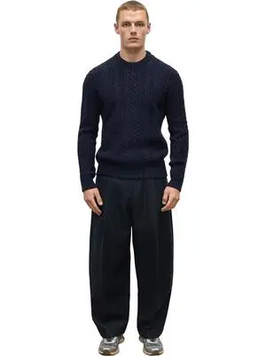 JOHNSTONS OF ELGIN Aran Cable Cashmere Jumper