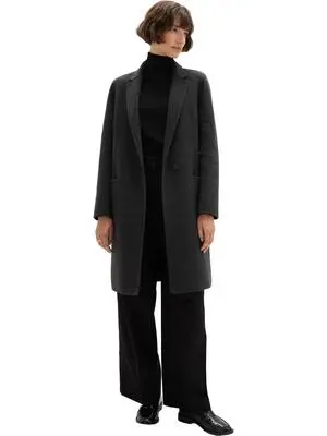 Johnstons Of Elgin Cashmere Coat - Grey