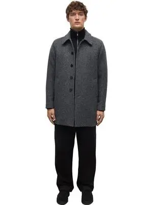 Johnstons Of Elgin Wool Car Coat - Grey