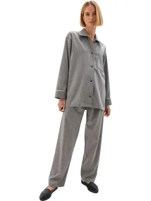 Johnstons Of Elgin Cashmere Pyjama Lounge Set - Grey