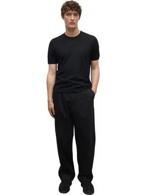 Johnstons Of Elgin Boyd Uperfine Cahmere T-hirt - Black