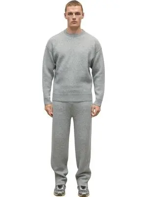 Johnstons Of Elgin Double Face Light Tapered Jogger - Grey