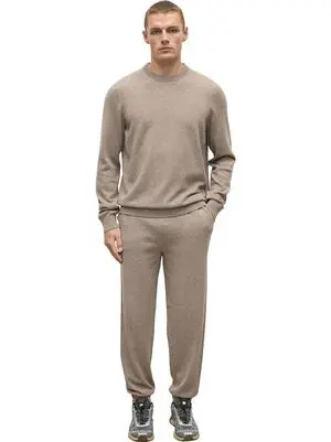 Johnstons Of Elgin Cashmere Crew Neck Jumper - Natural