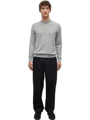 Johnstons Of Elgin Cashmere Crew Neck Jumper - Grey