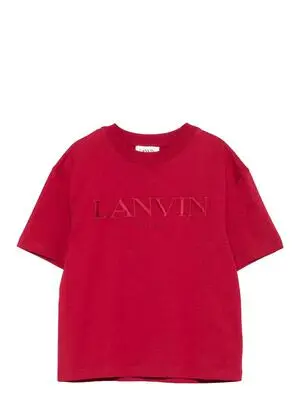 LANVIN Logo T-shirt - Bordeaux