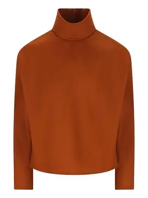 Saint Laurent Silk Top Red