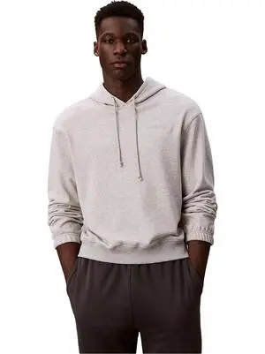Calvin Klein Cotton Terry Blend Sleep Hoodie - Grey Heather